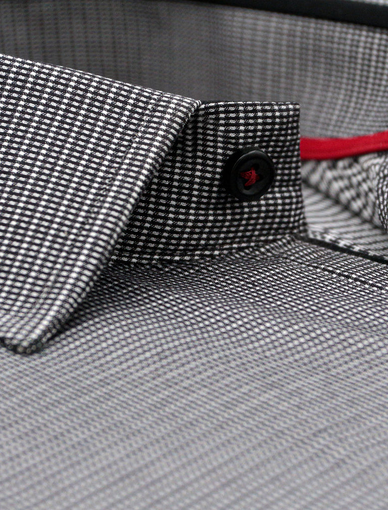 GRAY MICRO CHECK SHIRT – Ismail Farid