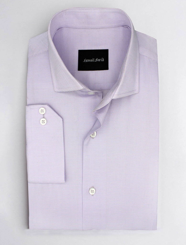 LIGHT PURPLE SHIRT FEATURING SPREAD COLLAR – Ismail Farid Pakistan