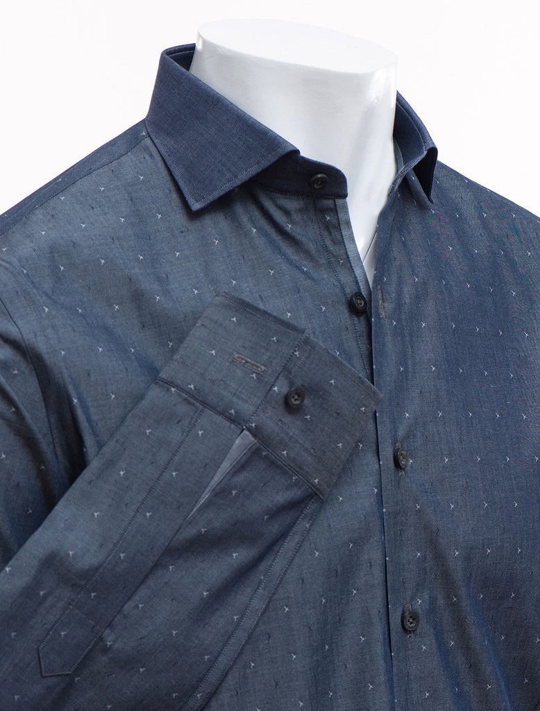 DENIM-DOBBY SHIRT – Ismail Farid Pakistan