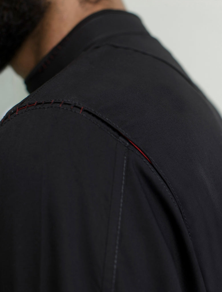 BLACK- ISMAIL FARID SIGNATURE SERIES KURTA PAJAMA – Ismail Farid Pakistan