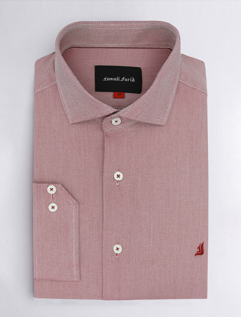Oxford Deep Red Shirt – Ismail Farid Pakistan