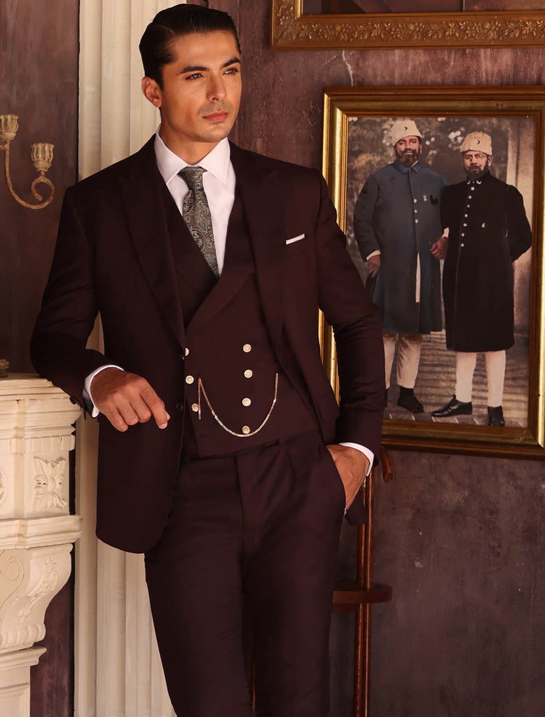 MAROON CLASSIC SUIT – Ismail Farid